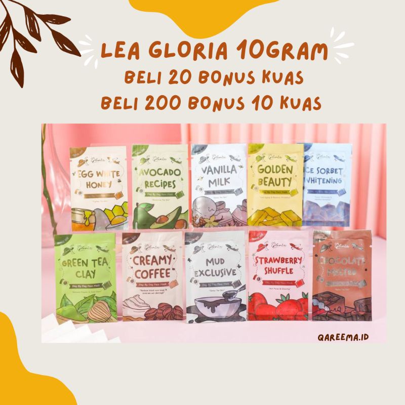 Jual NEW Masker lea gloria 10 gram 10gr travelsize | EXPIRED 2026 ...