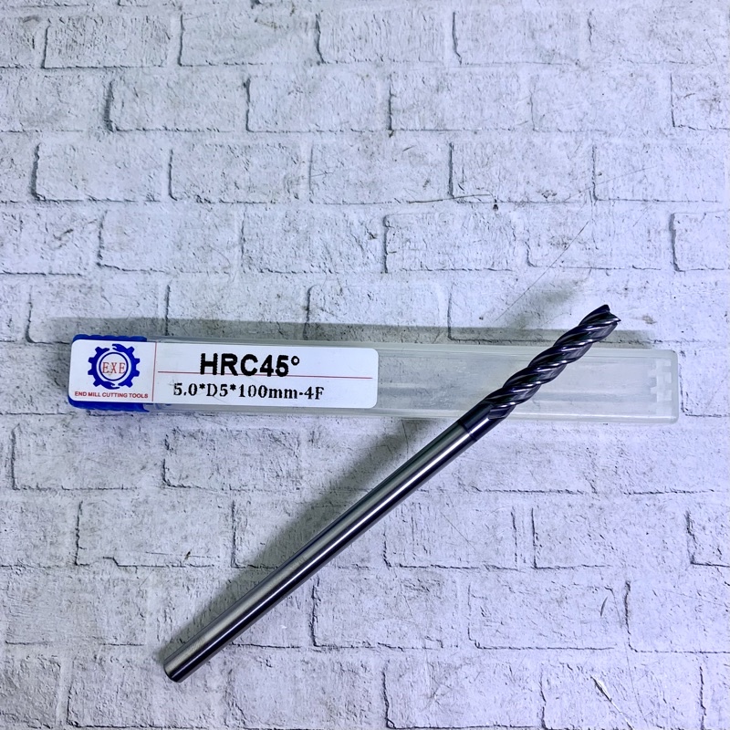 Jual Endmill 5 x 100 mm long carbide HRC45 merk EXE baru Endmill 5x100 ...