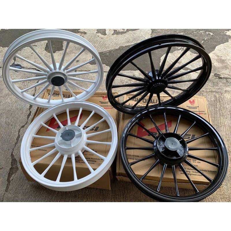 Jual VELG ROSSI DOKAR RING 17 JUPITER MX WARNA GOLD HITAM PUTIH UKURAN ...