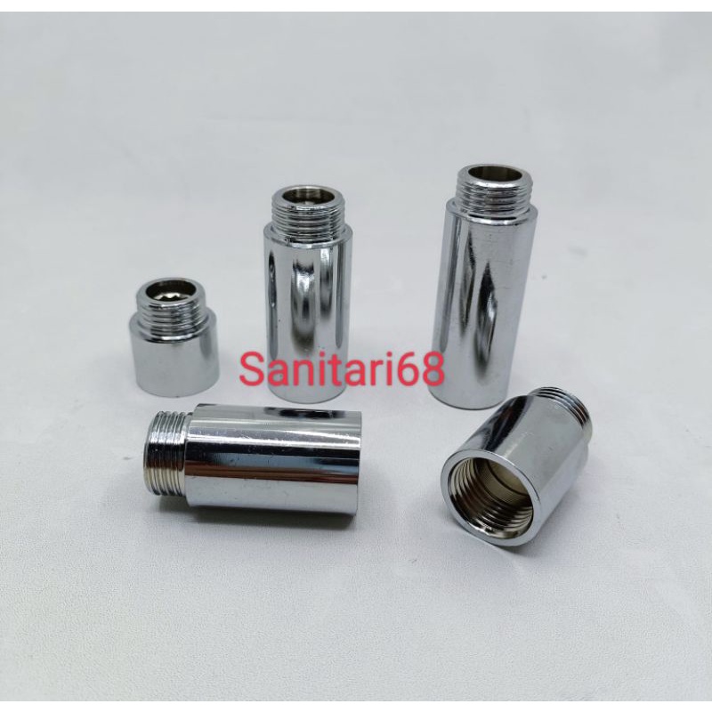 Jual Sok Kran 1/2 Stainless 3CM -7 CM | Shopee Indonesia