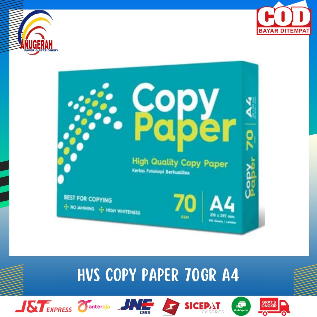Jual KERTAS HVS Copy Paper A4 70 GR MURAH (RIM) | Shopee Indonesia