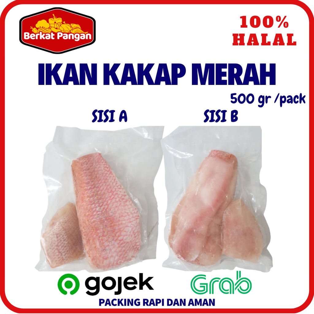 Jual Ikan Kakap Merah Fillet / Red Snapper Fillet 500gr - PREMIUM ...