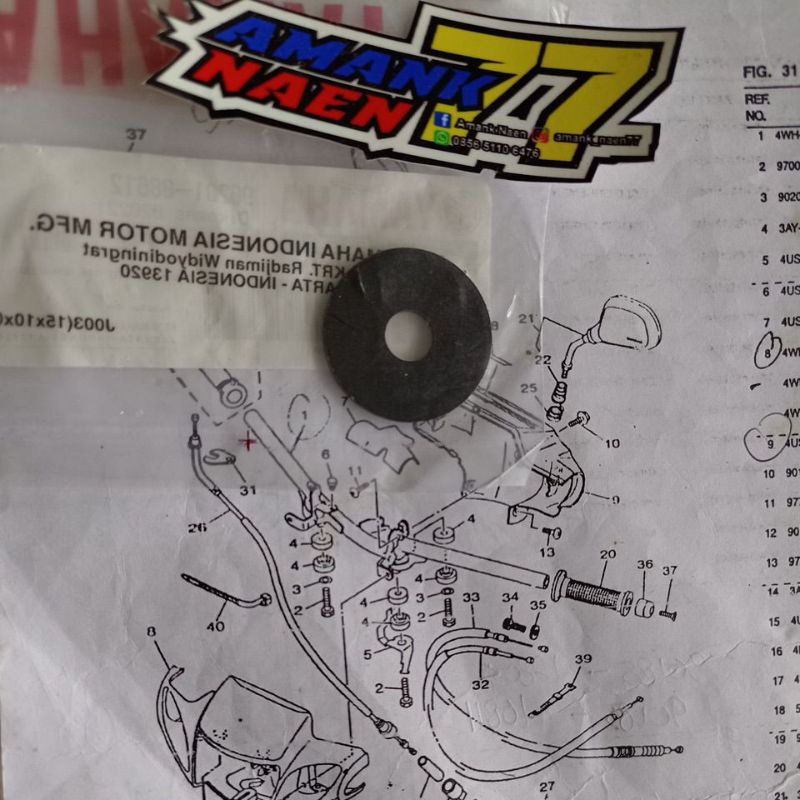 Jual ring baut stir no 3 di gambar f1zr asli yamaha | Shopee Indonesia