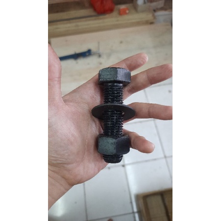 Jual baut mur m16 x 65 baja 8.8 full drat kunci 25 m16x2.0x65 m16x65 ...
