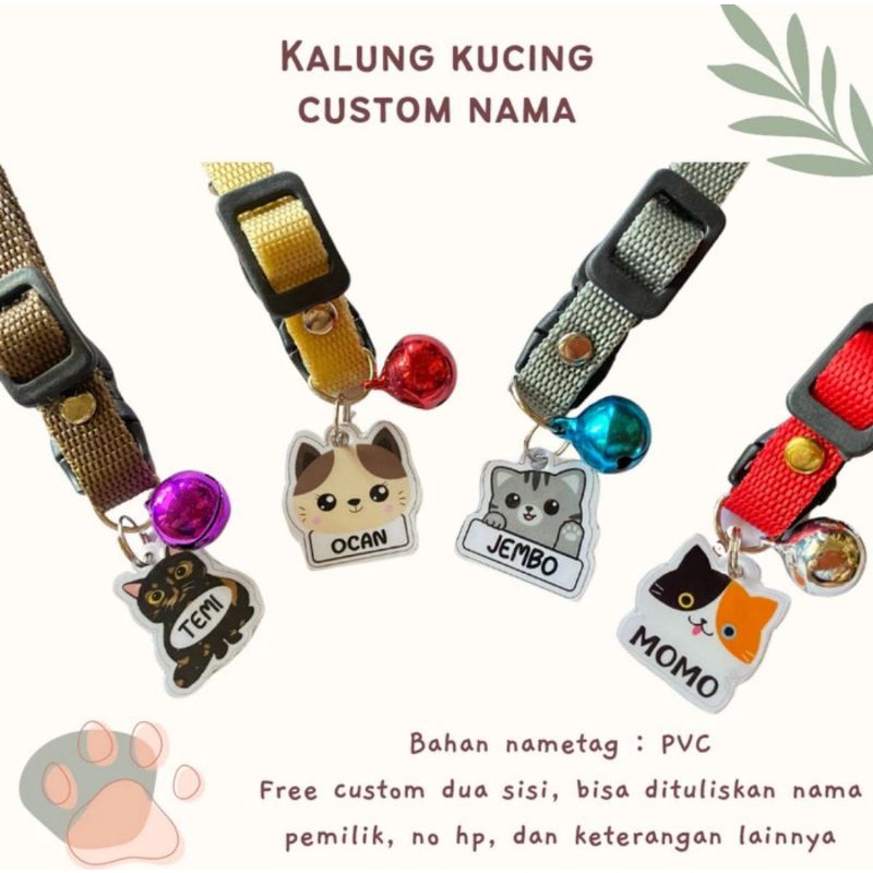 Jual Kalung Kucing Custom Gambar Bebas | Shopee Indonesia