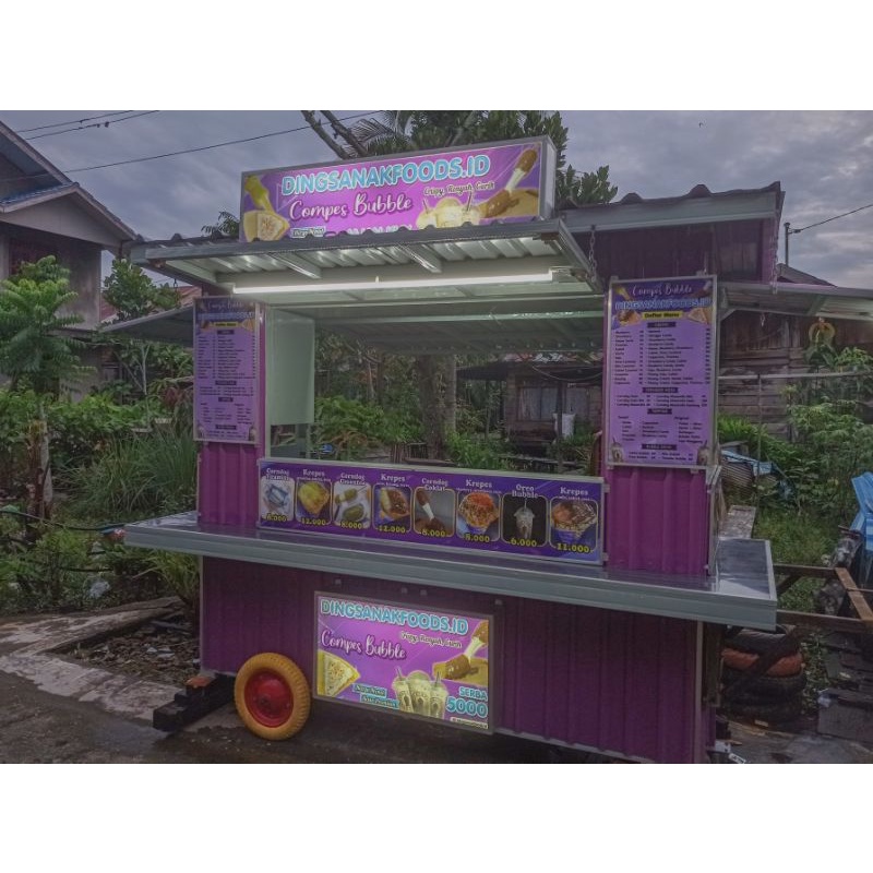 Jual gerobak rombong kekinian untuk jualan | Shopee Indonesia