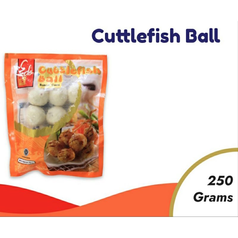 Jual EDO CUTTLE FISH BALL BAKSO CUMI 250 gram | Shopee Indonesia