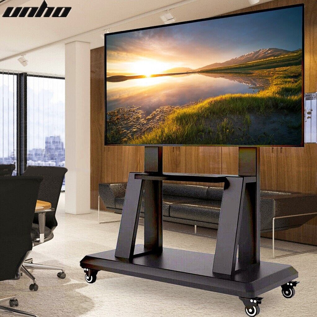 Jual Professional TV Floor Stand on Wheels for 32’’-100'' Screen Load ...