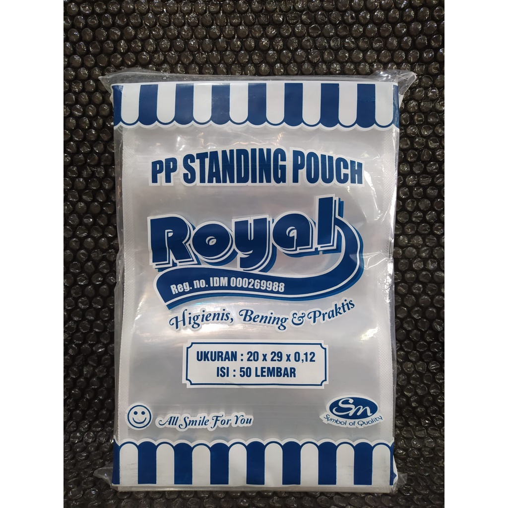 Jual PP Standing Pouch uk 20x29x0.12 / Royal / isi 50 lembar | Shopee Indonesia