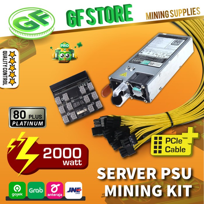 Jual SERVER PSU MINING KIT 2000 WATT PLATINUM - POWER SUPPLY MINING ...