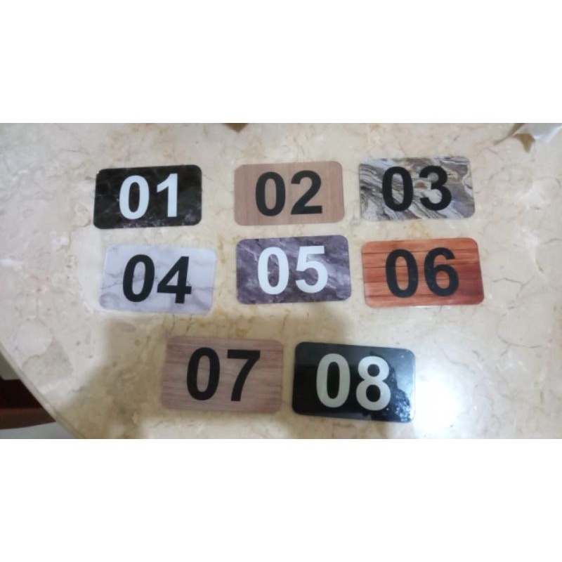 Jual Nomor Kamar Hotel Nomor Ruangan Akrilik Custom Shopee Indonesia