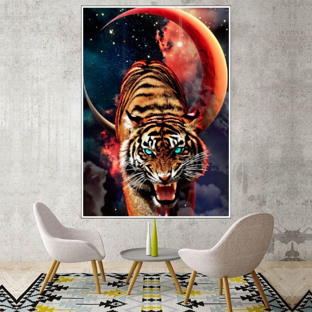 Jual Hiasan Dinding Poster Gambar Harimau Xtra Jumbo Besar Best seller ...