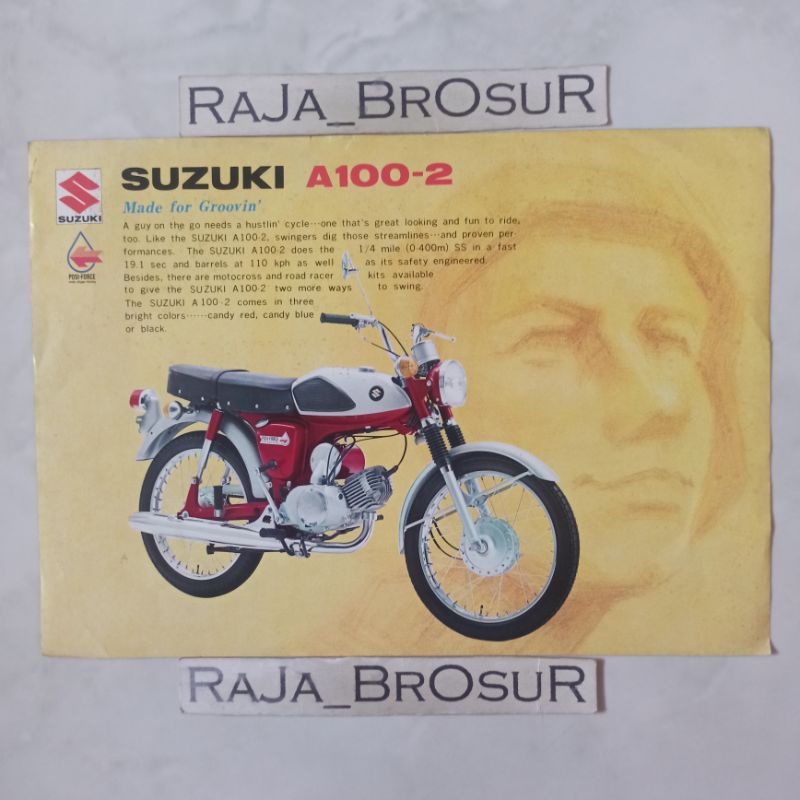 Jual Poster brosur katalog flyer jadul lawas Suzuki A100 A 100 II ...