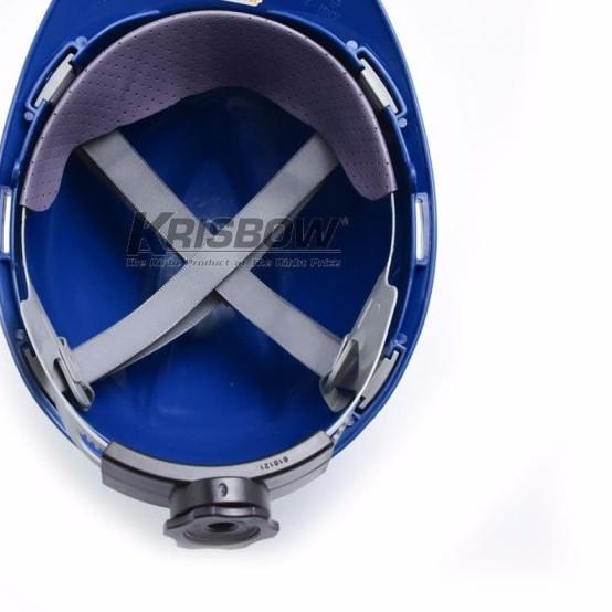 Jual HELM SAFETY BIRU KRISBOW/HELMET FRONT BRIM BLUE/HELM PROYEK ...