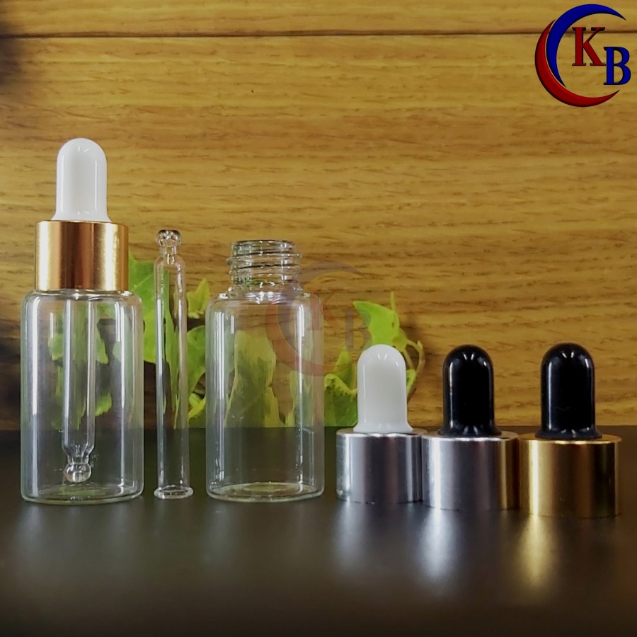 Jual BOTOL PIPET 18 ML NATURAL / BOTOL KACA 18ML / BOTOL TETES 18 ML ...