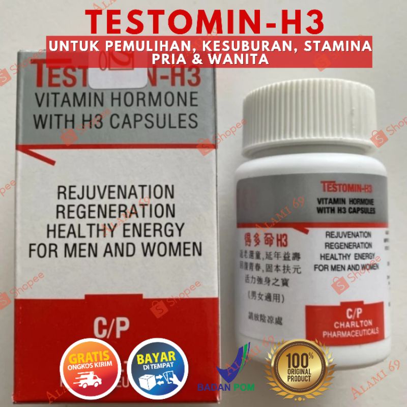 Jual Testomin H3 - memelihara fungsi ginjal, saluran kemih, stamina ...
