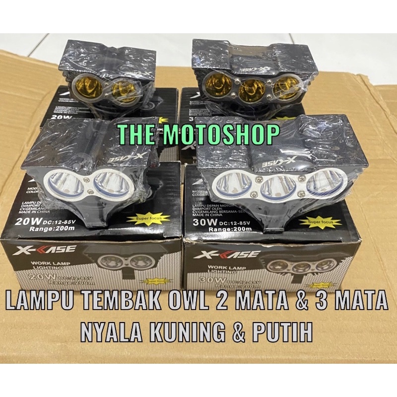 Jual LAMPU TEMBAK OWL LAMPU SOROT LED 3 MATA DAN 2 MATA OWL 30 WATT ...