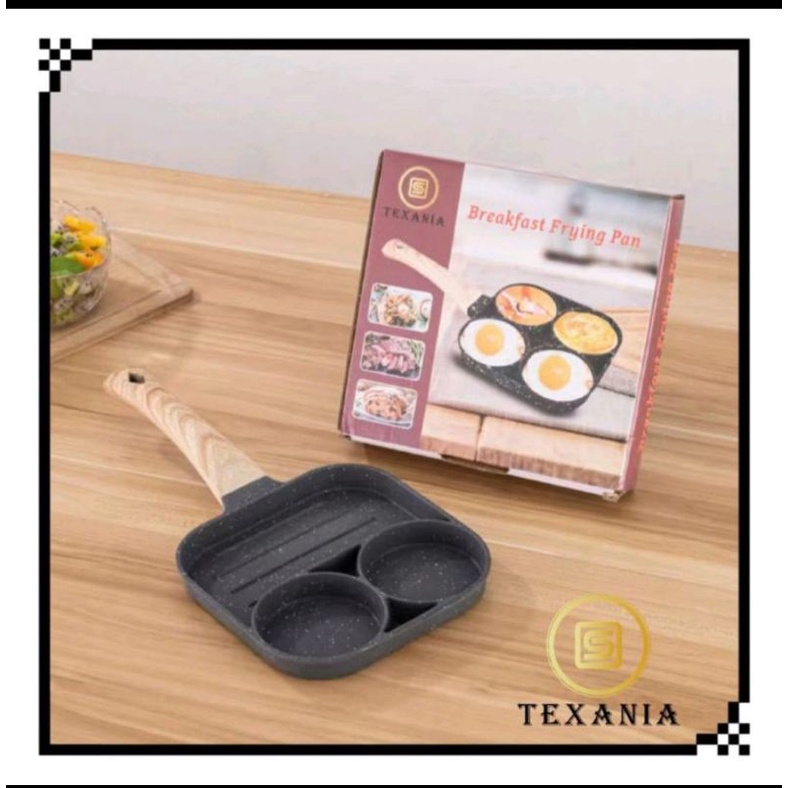 Jual fraying fan 3 hole/ 4 hole teflon cetakan telur | Shopee Indonesia