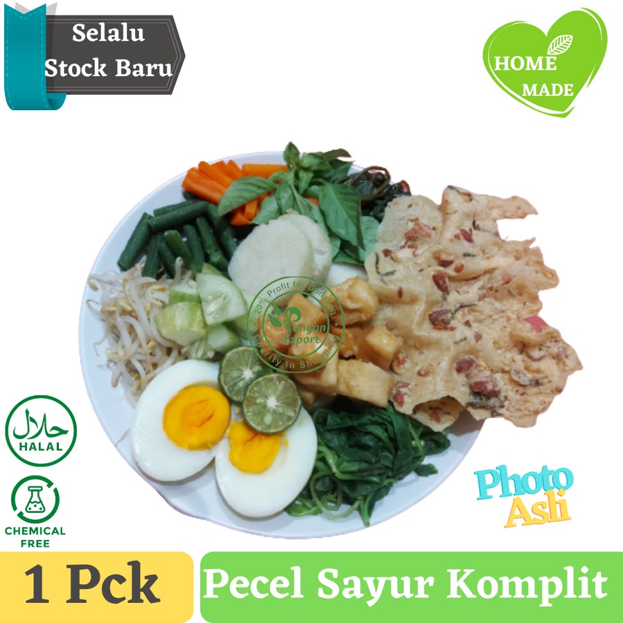 Jual Pecel Sayur Komplit | Pecel Homemade Siap Makan | Shopee Indonesia