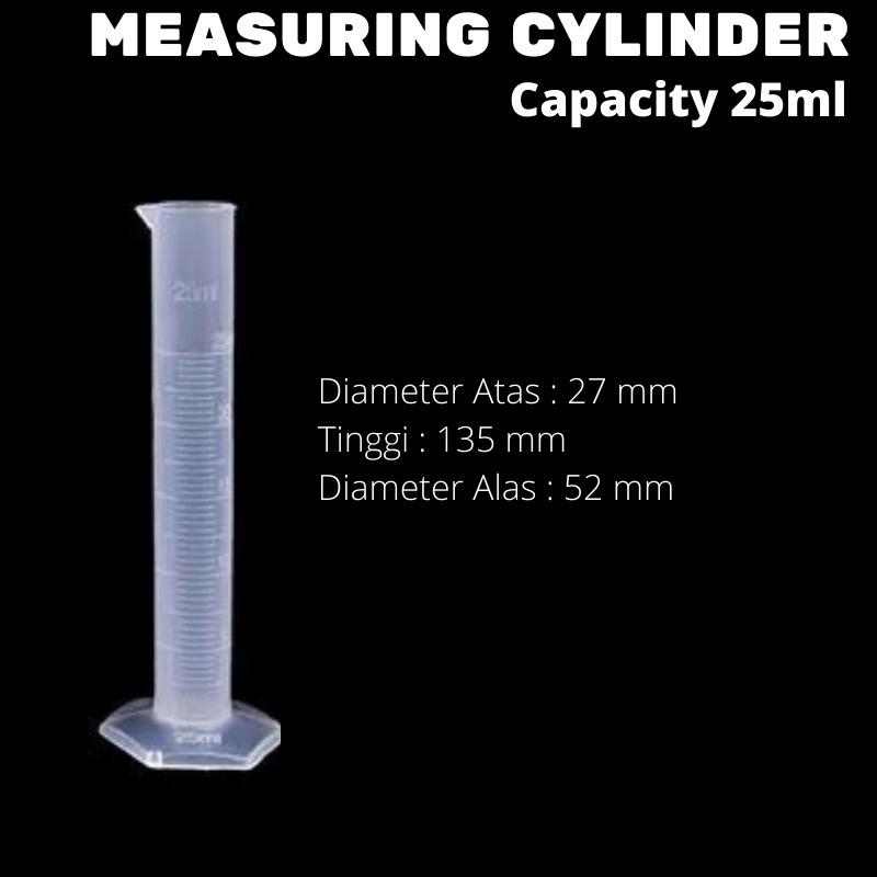 Jual Gelas Ukur Murah Plastik Silinder Lab Tabung Ukur Measuring bentuk ...