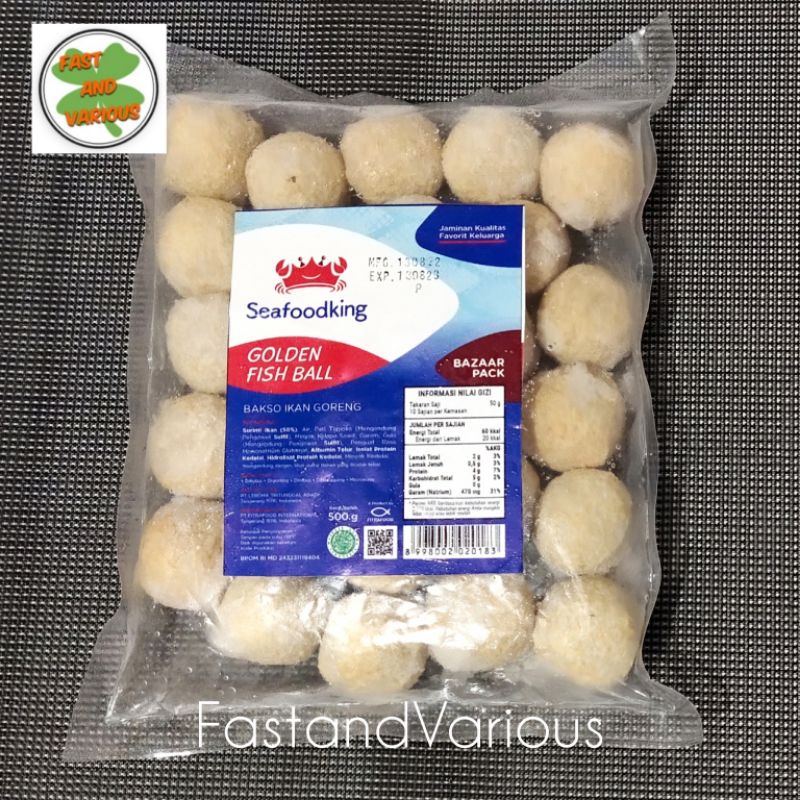 Jual Bakso Ikan Goreng Seafood King 500gr (Golden Fish Ball) | Shopee ...