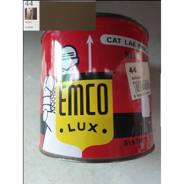 Jual Cat emco no 44 warna sepia , coklat ½ kg | Shopee Indonesia