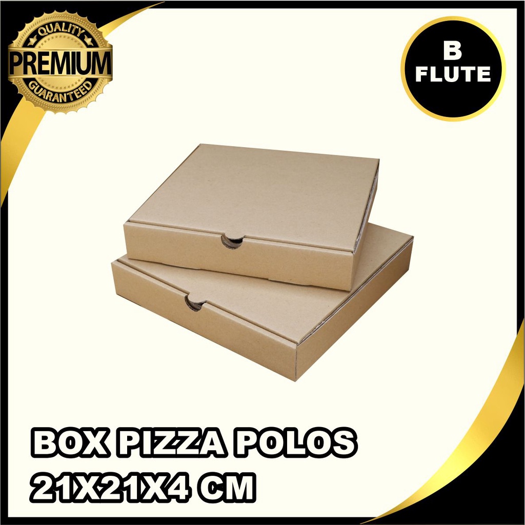 Jual Box pizza polos ukuran 21x21x4 cm Box pizza | box baju | box kue ...