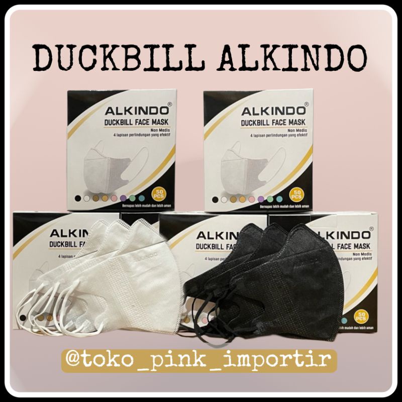 Jual MASKER DUCKBILL DB ALKINDO 4PLY HITAM PUTIH BOX ISI 50 | MASKER ... Jual MASKER DUCKBILL DB ALKINDO 4PLY HITAM PUTIH BOX ISI 50 | MASKER ...