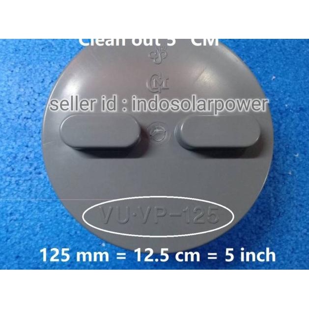 Jual CO clean out PVC cap dop tutup drat CM 5" 6" 5 6 inch in septic ...