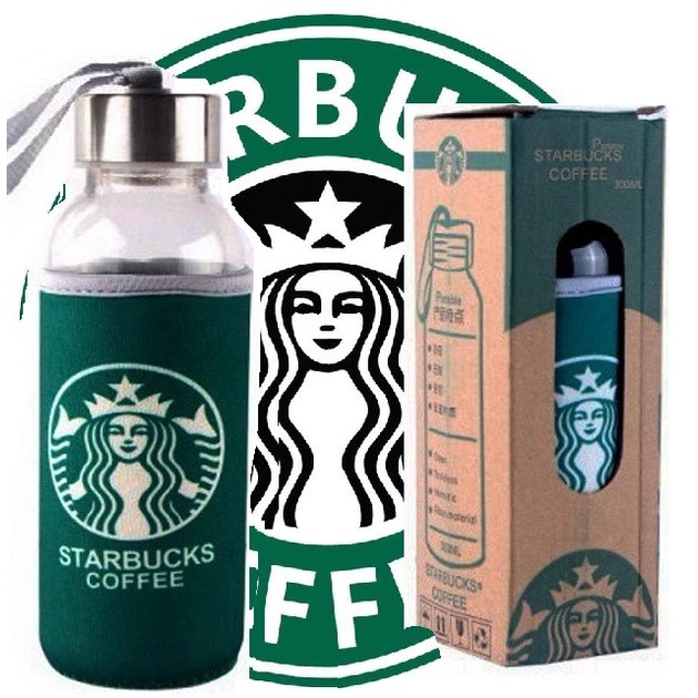 Jual Botol Kaca Tumbler STARBUCKS 300ml | Shopee Indonesia
