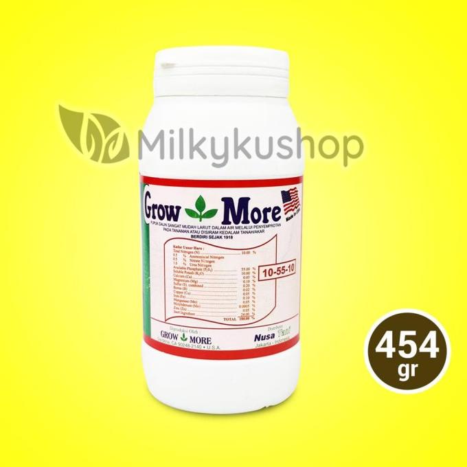 Jual PUPUK GROWMORE 10-55-10 NPK AKAR BUNGA BUAH 454 GRAM KEMASAN BOTOL | Shopee Indonesia