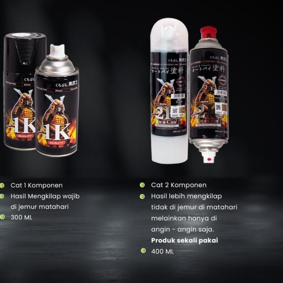 Jual Epoxy Besi 2K06 Samurai Paint 400ml Silver [2 Komponen 1 Kaleng ...