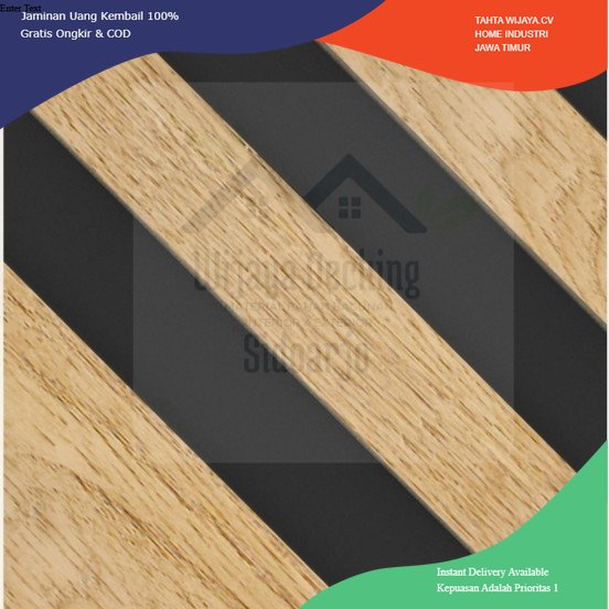 Jual Wall Panel Balian Type F /Panel dinding 3D ringan/Decor kayu ...