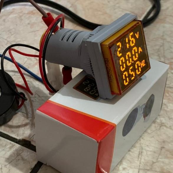 Jual Pilot Lamp Volt Meter Digital Listrik 3 in 1 - Merah | Shopee ...