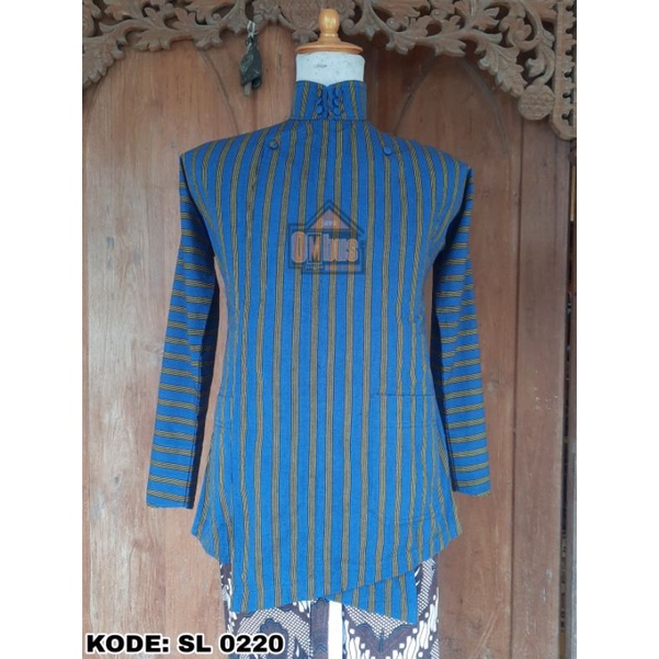 Jual Surjan Lurik Tenun Alusan Kode SL 0220| Baju Jawa | Baju ...