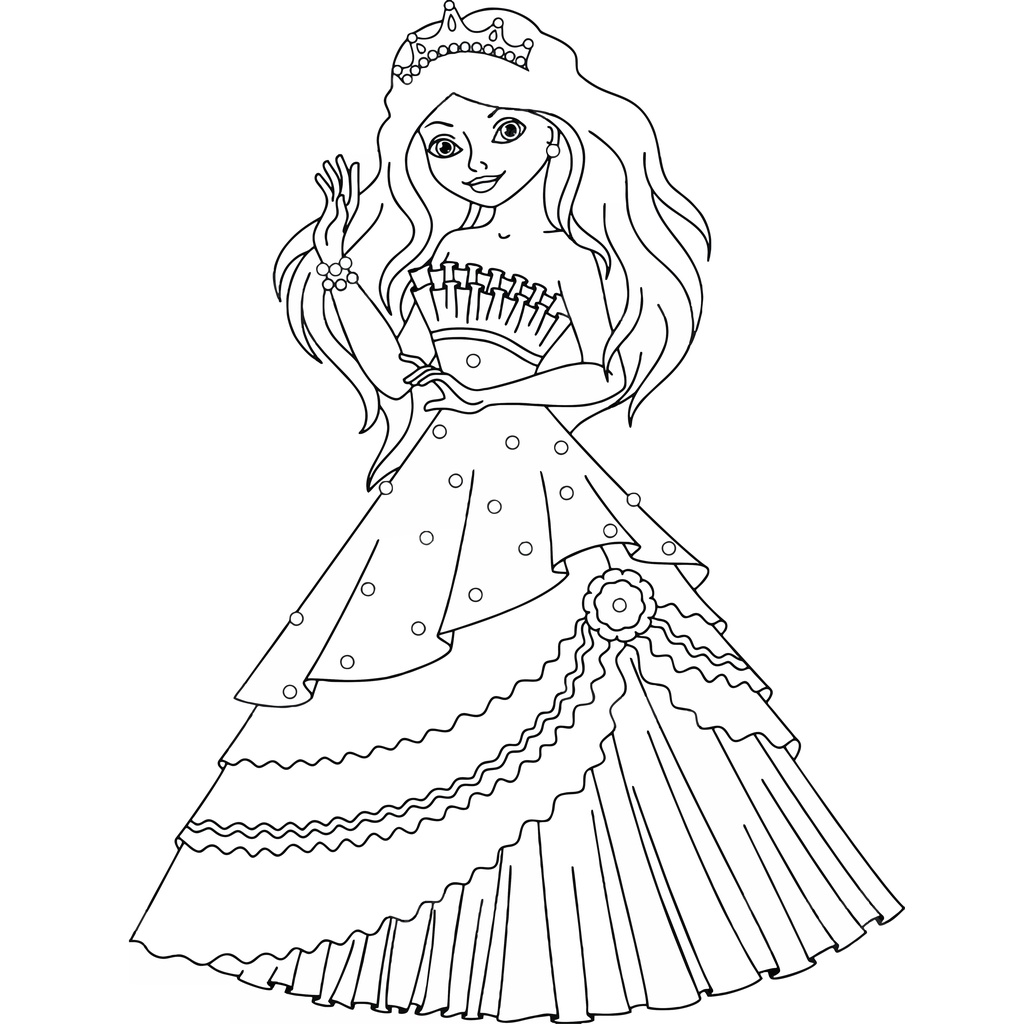 Jual Gambar Sketsa Mewarnai ~ PRINCESS/ Seketsa Lukis / Drawing Sketch ...