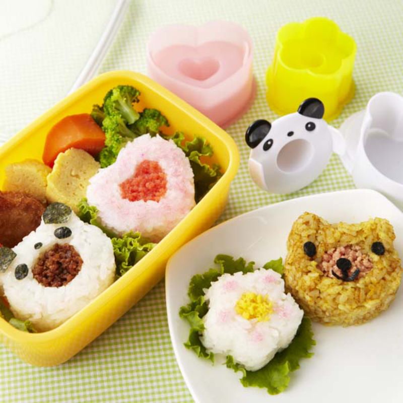 Jual alat bento anak~cetakan panda love | Shopee Indonesia
