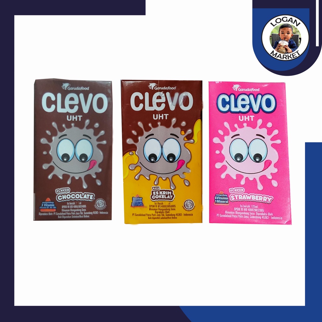 Jual Clevo Susu UHT 115ml 115 ml Coklat Chocolate Strawberry Es Krim ...