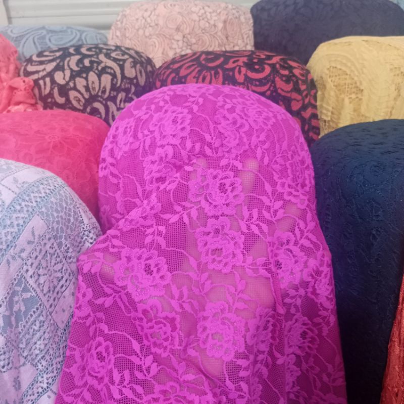 Jual Bahan Brokat SOFIA Premium | Brukat Sofia Meteran | Brokat Lace ...