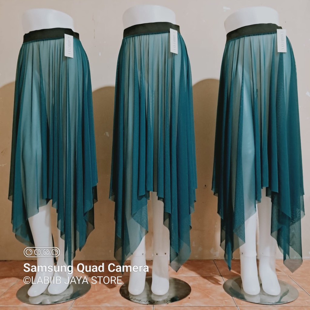 Jual Holly Green Rok Panjang Untuk Tari Atau Senam Model Simetris ...