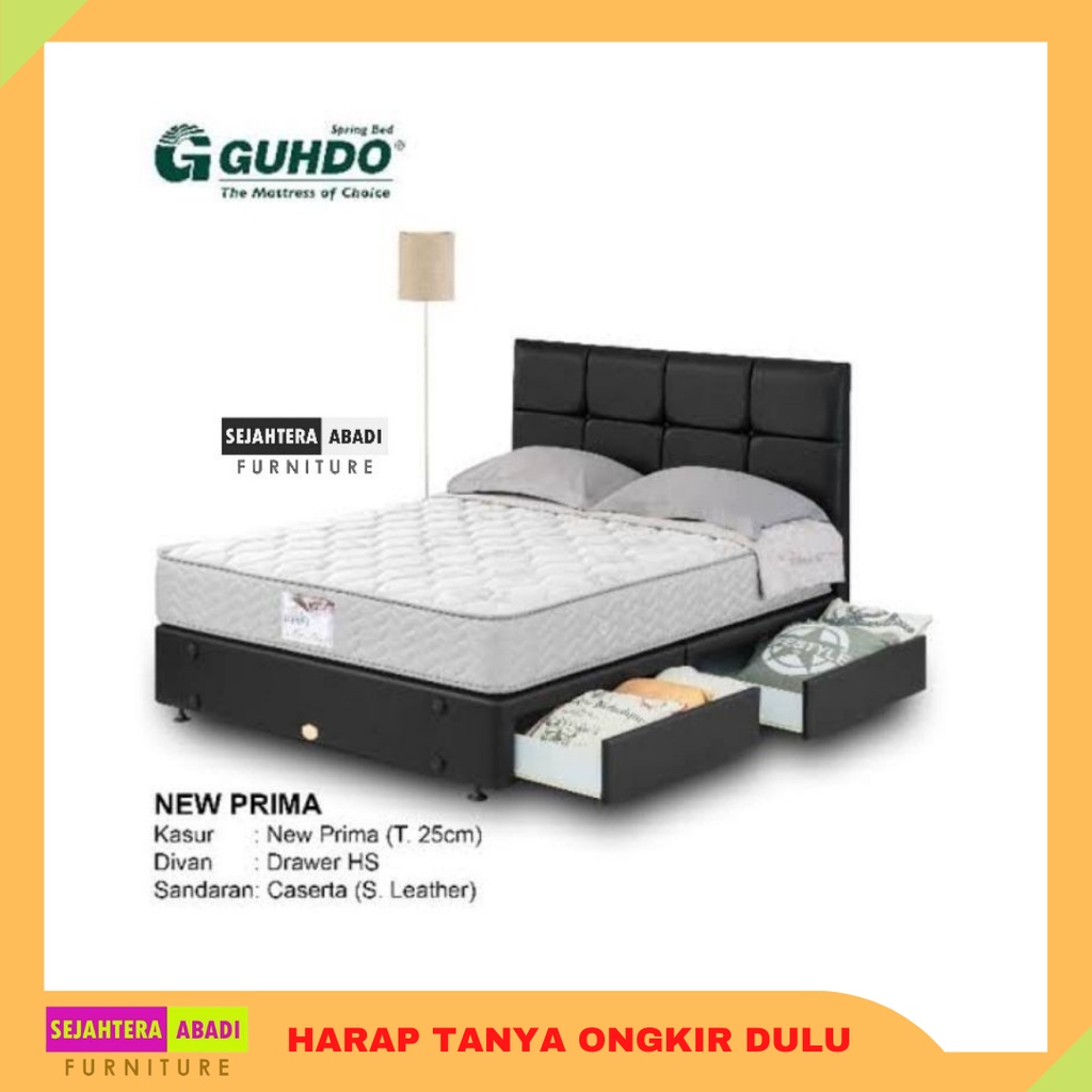 Jual guhdo springbed new prima standard divan laci DRAWER HS matras & full set | Shopee Indonesia
