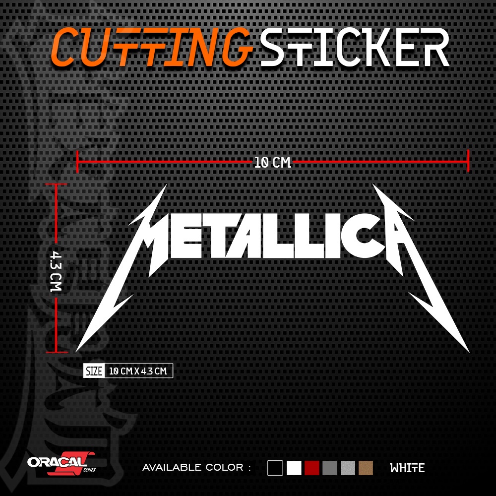 Jual Cutting Sticker Metallica Band | Stiker Cutting Band Metallica ...