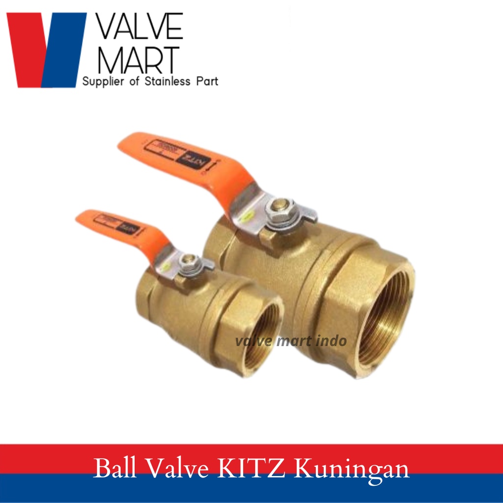 Jual BALL VALVE KITZ 1 1/2" 100% ASLI | Shopee Indonesia