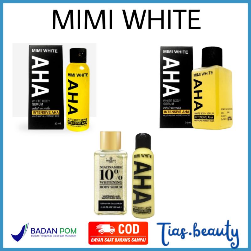 Jual AHA MIMI WHITE SERUM / SERUM AHA MIMI WHITE PEMUTIH KULIT | Shopee ...