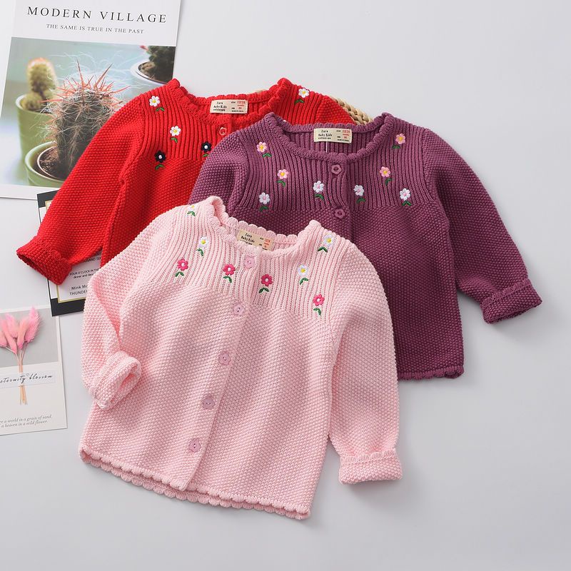Jual Sweater Cardigan Rajut Anak Perempuan 1-4 Tahun/ Jaket Bayi ...