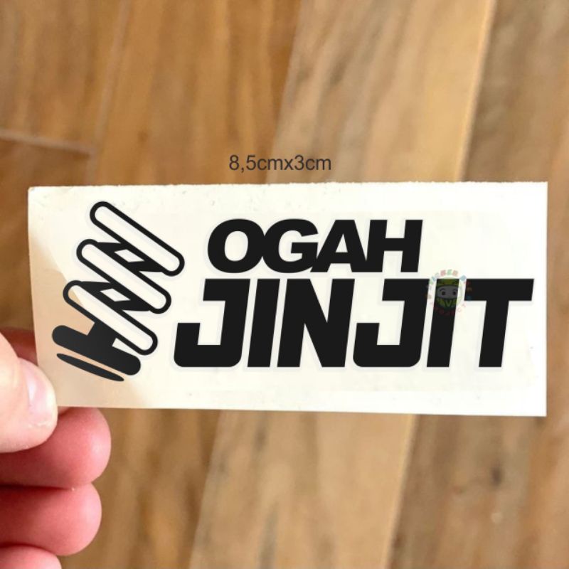 Jual Stiker ogah jinjit cuting sticker timbul | Shopee Indonesia