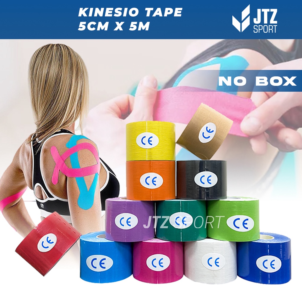 Jual ORIGINAL Kinesiology Tape / Kinesio Tape / Tapping / Tape 5CM x 5M (NO BOX) | Shopee Indonesia