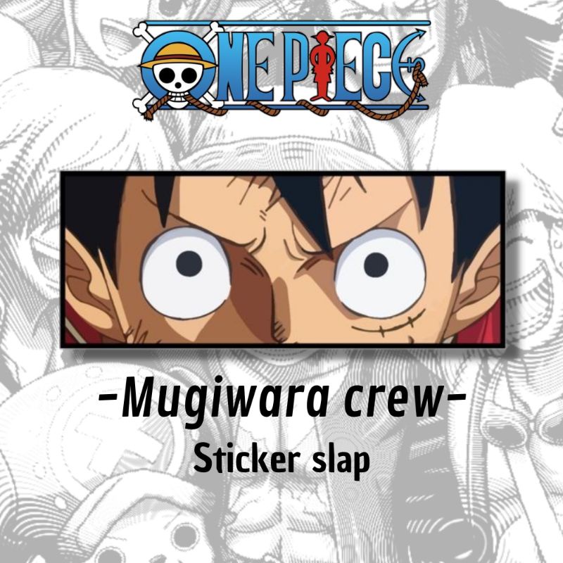 Jual STICKER SLAP MUGIWARA CREW SIZE BESAR (WATERPROOF) | Shopee Indonesia