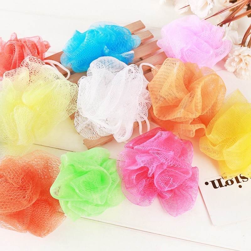 Jual SPONS MANDI JARING SPON GOSOK BADAN SPONGE SHOWER NET WARNA BATH ...