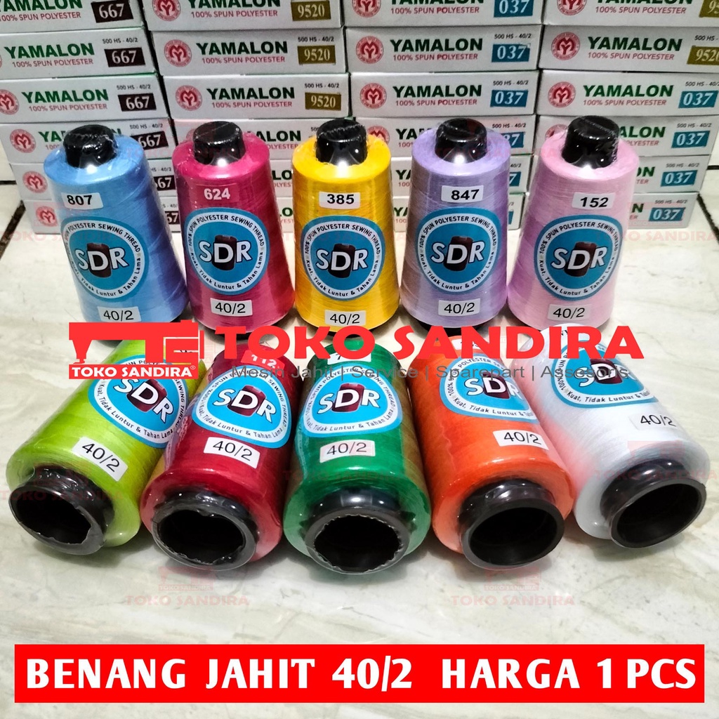 Jual 1 pcs Benang Jahit 40/2 /benang katun 40/2/Benang jahit murah/toko ...